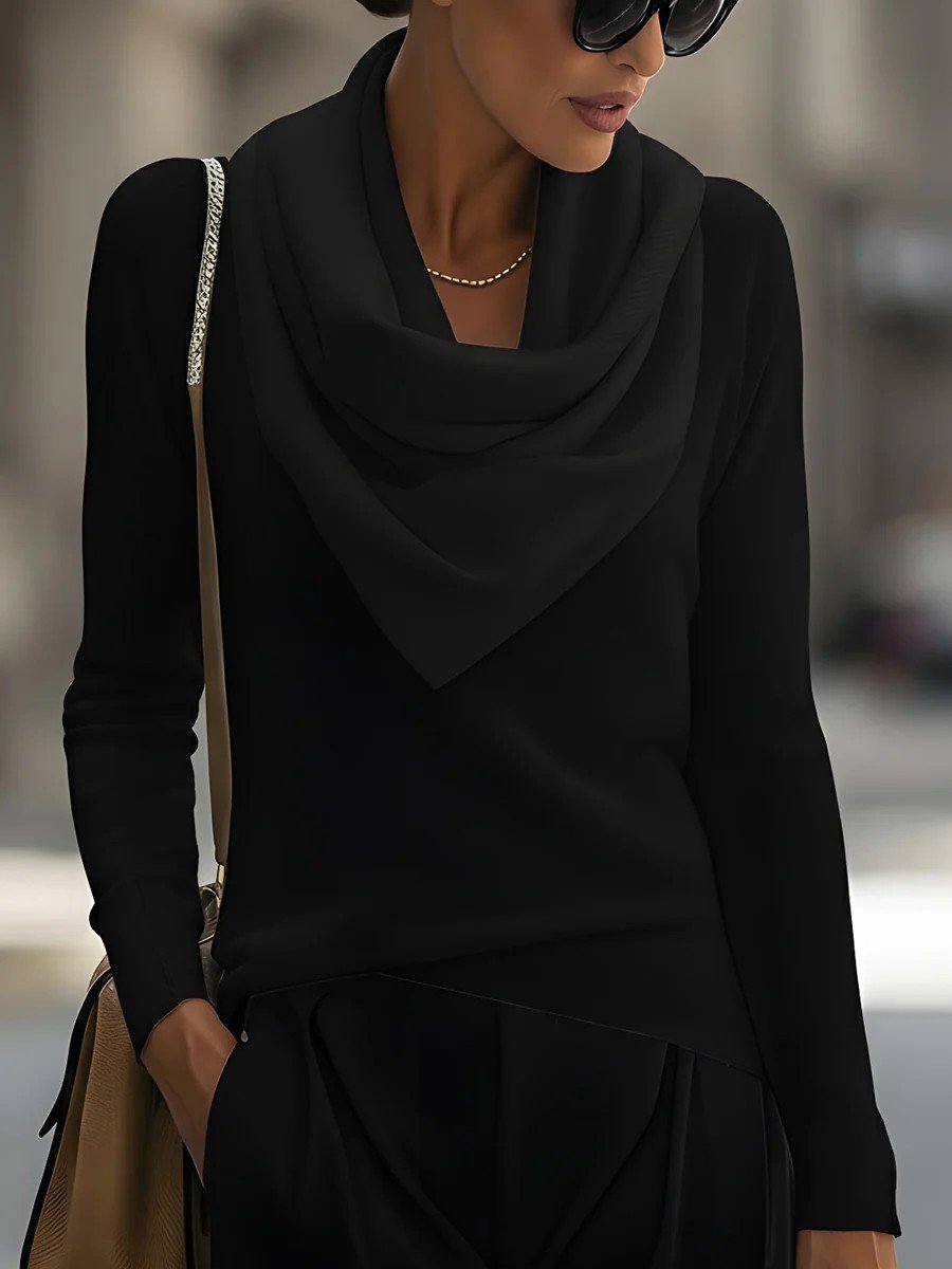 Plain Regular Fit Simple Knit Top | roselinlin