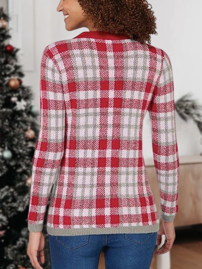 Urban Loose Crew Neck Yarn Wool Yarn Sweater Roselinlin